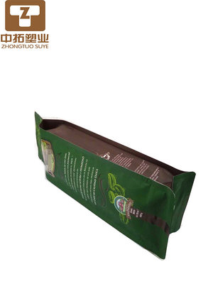 Ten Color Printing Ziplock Mylar Packaging Coffee Bags , Brown Paper Custom Coffee Bags
