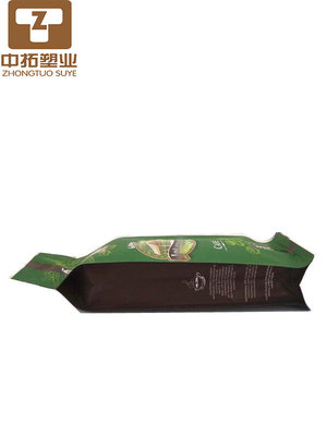 Ten Color Printing Ziplock Mylar Packaging Coffee Bags , Brown Paper Custom Coffee Bags