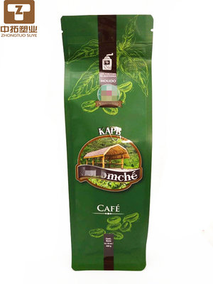 Ten Color Printing Ziplock Mylar Packaging Coffee Bags , Brown Paper Custom Coffee Bags