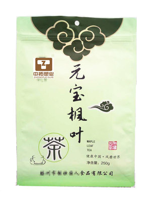Peak Green Tea Bags Packaging Stand Up Aluminum Foil Jasmine Pouch / Matt Material Eight Side Seal Green Tea Bag