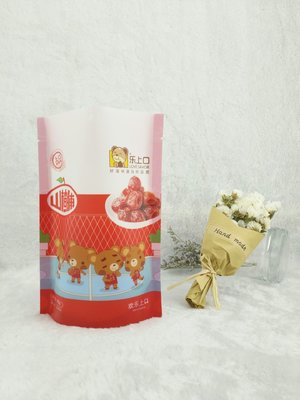 China Supplier Top Zip Plastic Bag / Round Bottom Plastic Food Packaging Bag / Stand Up Pouch Bag for snacks ,