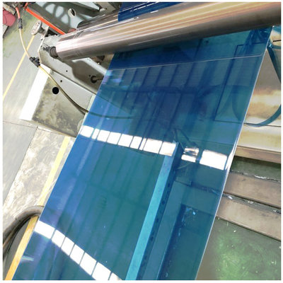 vrigin material 500 Micron Blue Tansparent Plastic Sheet Rolls for Thermoforming