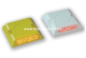 China Wholesale Price White or Yellow 43 Beads Durable Plastic Reflective Road Stud With Long Life supplier