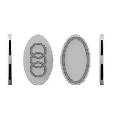 2015 Qi wireless charger charging pad receiver with 3 coil for iphone wireless charger
