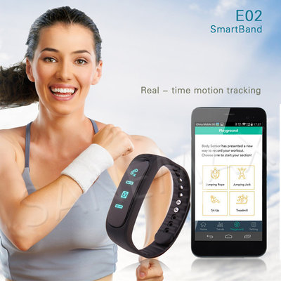 2015 Best Phone Android Buletooth Smart Watch bracelet, Colorful e02 smart bracelet