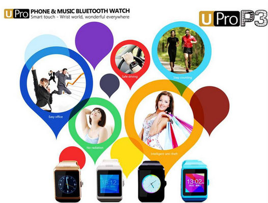 2015 Hot Sale Fashion Smart Watch Phone Wifi/Bluetooth/GPS Smart Watch