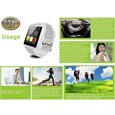 2015 Cheap Touch Screen U8 Smart Watch With Camera,1.44 Inch Bluetooth 3.0 Smart Watch