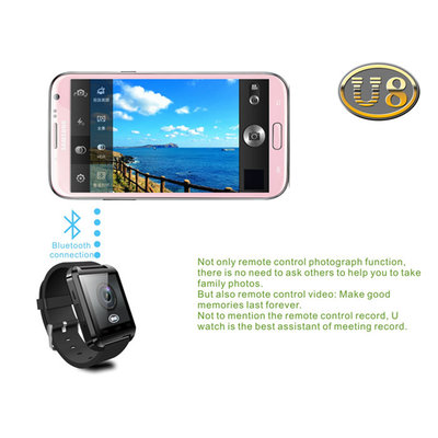 2015 Cheap Touch Screen U8 Smart Watch With Camera,1.44 Inch Bluetooth 3.0 Smart Watch