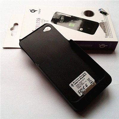 Hot Selling Qi Wireless Charging Receiver Wireless Charger Case for iPhone 4