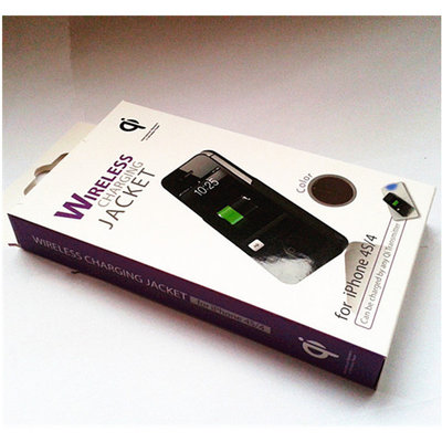 Hot Selling Qi Wireless Charging Receiver Wireless Charger Case for iPhone 4