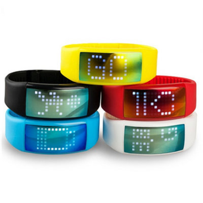 shenzhen supplier silicone rubber bracelet bluetooth programmable bracelet heart rate