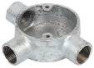 BS4568 EN casting malleable iron pipe fittings-4 way cross box 20mm