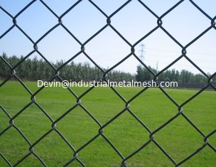 China PVC Coated Chain link Fence / Electric Galvanized Cheap Chain Link Fence Panels supplier