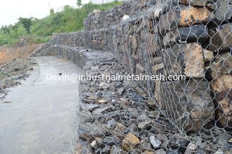 China Gabion box / Gabion basket (galvanized & PVC cotaed ) supplier
