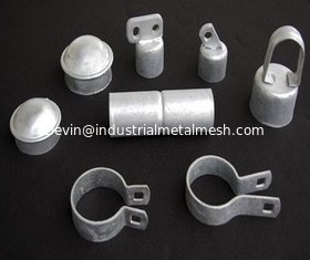 China ASTM A392 standard chain link fence accessories, brace bands | post cap | sleeves | tension bar supplier
