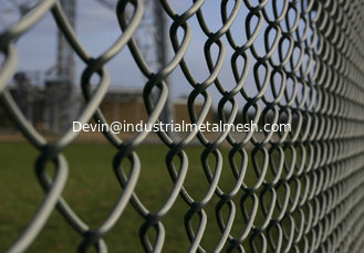 China 6ft x 50ft 50x50mm opening 9gauge steel wire PVC Chain Link Wire Mesh Fencing for Tennis Court supplier