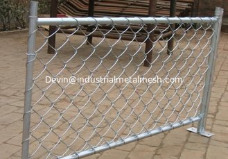 China cheap plastic coated chain link fence with 11.5 gauge galvanized chain link fabric supplier