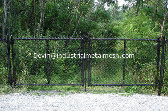 China pvc coated galvanized wire chain link fence for baseball fields poles supplier