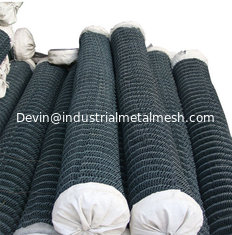 China High tensil 2.75mm pvc coated chain link fence youtube for protects supplier