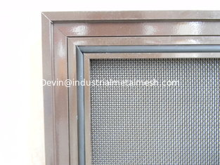 China Specialized Production 14 mesh* 0.6mm wire epoxy black powder coated stainless steel window screen for Airproof supplier