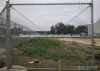 China ISO: 9001 Factory PVC coated 9 gauge chain link fence Black supplier