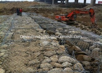 China Galvanized Stainless Steel Gabion Basket Prices With Stone Anping Factory supplier