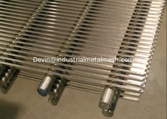China Johnson Screen Mesh,Stainless Steel Vibrating Conveyor Wedge Wire Screen Flat Panel With Rectangular Support Rods supplier