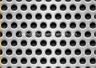 China Standard 5mm Hole 8mm Pitch Decorative Stainless Steel Sheets Perforated  For USA, EU, Africa Market supplier