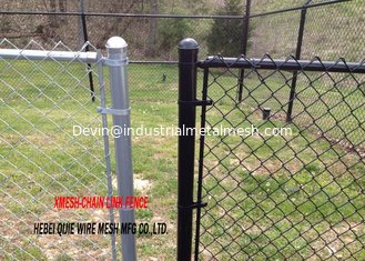 China 6 Ft. Galvanized Chain Link Fence With 3 Strands Of Barb Wire supplier
