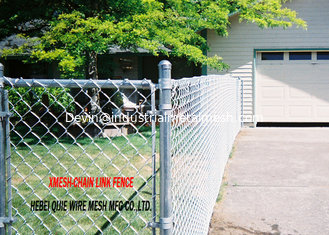 China ASTM F668 PVC Coated Chain Link Fence With 6 Ga Wire Extruded And Bond supplier
