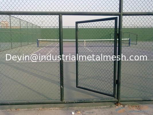 PVC Coated Chain link Fence / Electric Galvanized Cheap Chain Link Fence Panels supplier