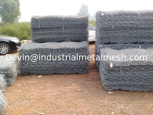 Welded Mesh Type and Hexagonal Hole Shape gabion basket 2m x 1m x 1m supplier