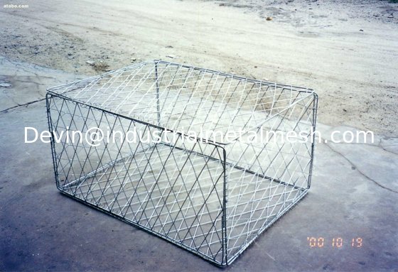 Hexagonal Stone Cage / Hexagonal Wire Mesh Fence / Hexagonal Gabion Basket supplier