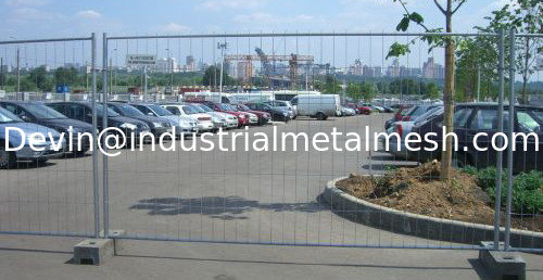 superior quality Security Perimeter Construction Sites 6' x 12' temporary fence panels w/ stands supplier