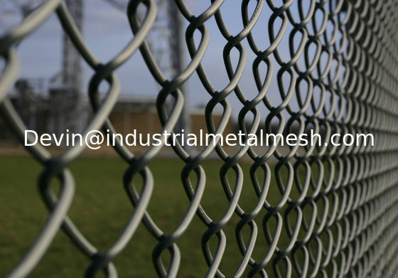 6ft x 50ft 50x50mm opening 9gauge steel wire PVC Chain Link Wire Mesh Fencing for Tennis Court supplier
