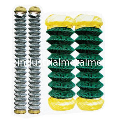 Low Price Double Barbed Selvage Pvc Coated Chain Link Fence Weight For Construction Materials supplier