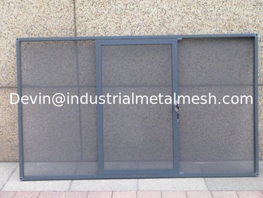 High quality 14 mesh* 0.6mm wire black powder coated galvanized window screen for russia market supplier