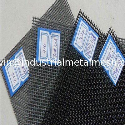 Superior 14 mesh* 0.6mm wire black powder coated galvanized window screen for Dust-proof supplier
