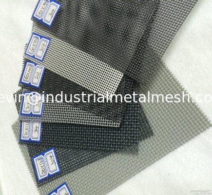 18x16mesh Black Epoxy Coated Aluminium Insect Screen UV Resistant supplier