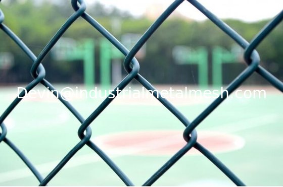 Chain Link Fence Mesh, 50 ft Rolls, Vinyl Coated, Black, Green and White supplier