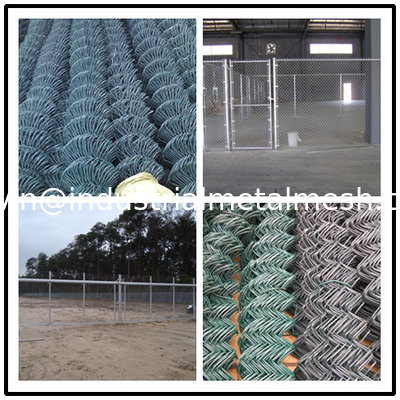 2.5 inch x 6ft or 3ft Black vinyl coated chain link fencing supplier