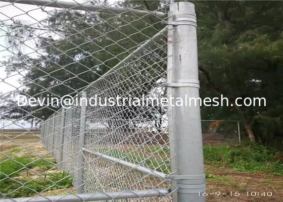 ISO: 9001 Factory PVC coated 9 gauge chain link fence Black supplier