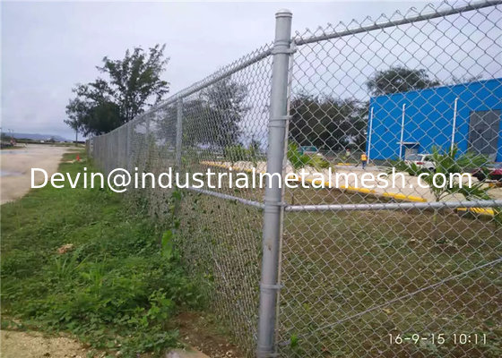 ISO: 9001 Factory PVC coated 9 gauge chain link fence Black supplier