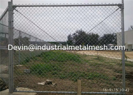 ISO: 9001 Factory PVC coated 9 gauge chain link fence Black supplier
