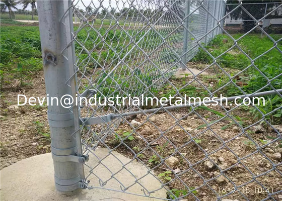 ISO: 9001 Factory PVC coated 9 gauge chain link fence Black supplier