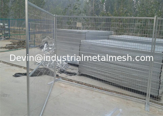 yellow green 6ft x 10ft 8ft x 10ft canada temporary fence with base plate for Canada & America Market supplier