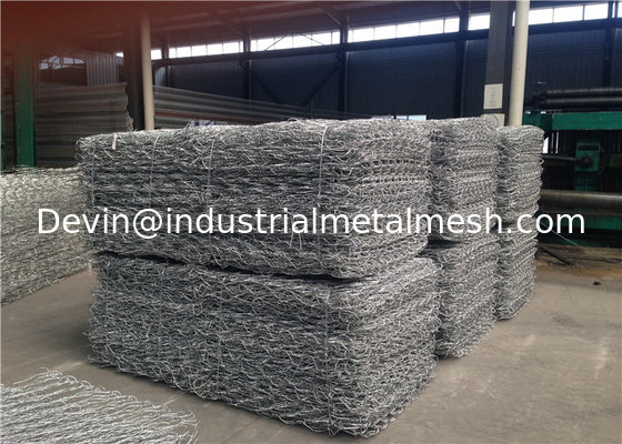 1mx0.5mx0.5m flood protective Galfan galvanized ZnAl 5% Flexible welded gabion box & gabion basket & River supplier