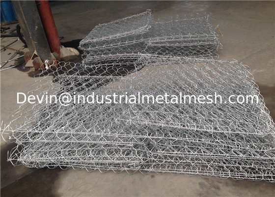 1mx0.5mx0.5m flood protective Galfan galvanized ZnAl 5% Flexible welded gabion box & gabion basket & River supplier