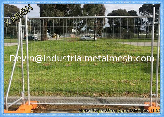 Hot Dipped Galvanized Welded Temporary Fence High Security , Removable Performance supplier