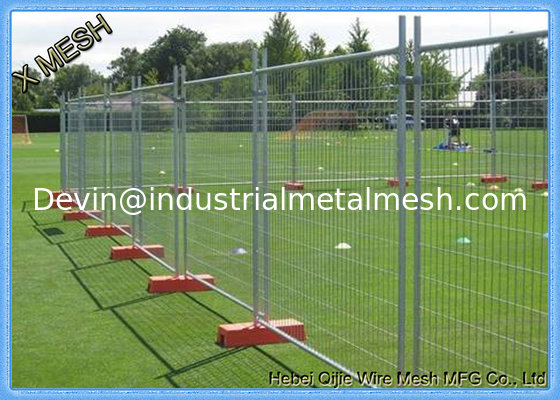 Hot Dipped Galvanized Welded Temporary Fence High Security , Removable Performance supplier